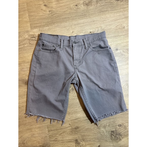 Levi's | Shorts | Levis Mens Jeans Shorts Size 3 51 Distressed Gray ...